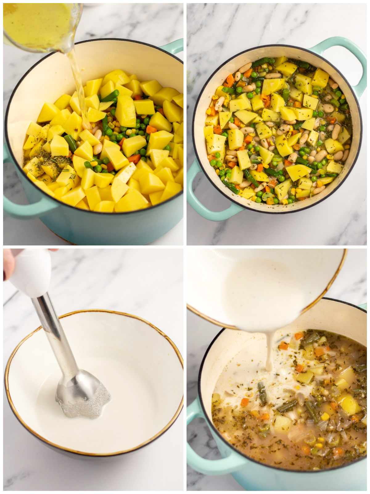 Vegan Creamy Vegetable Soup (Dairy-Free, Gluten-Free, Vegetarian ...