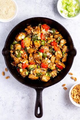 Kung Pao Chicken Stir Fry (Gluten-Free, Dairy-Free) - Healthy Hearty ...